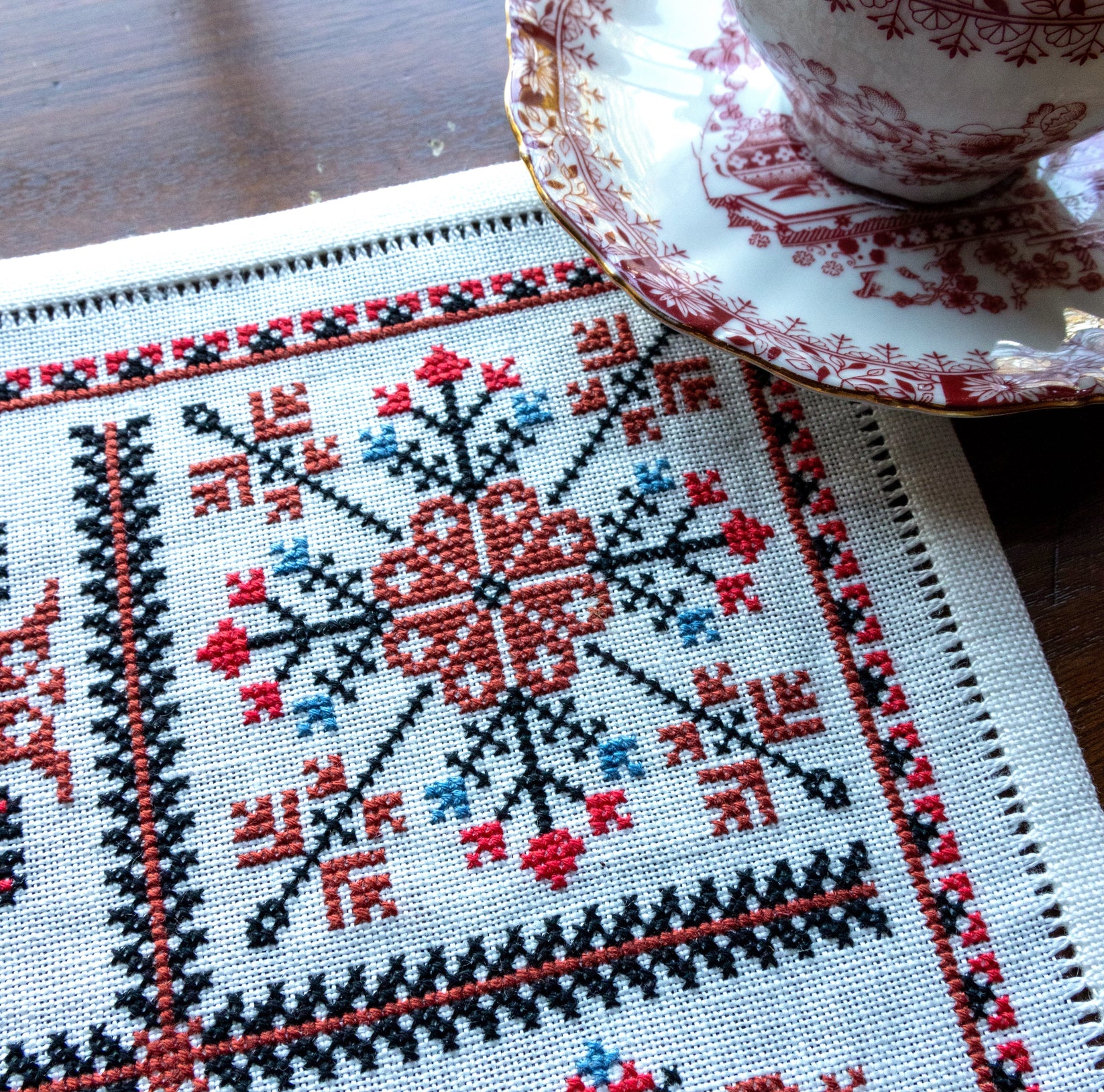 Balkan Quartet cross stitch folk embroidery kit – Avlea Folk Embroidery