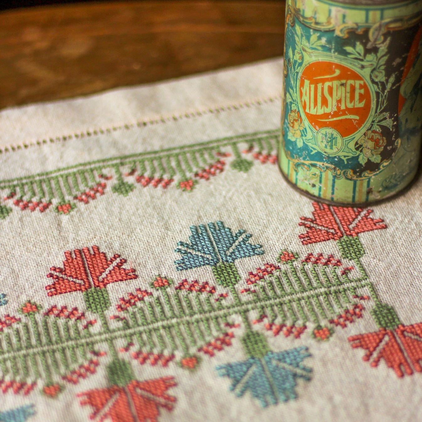 Calliope's Meadow cross stitch folk embroidery kit – Avlea Folk Embroidery