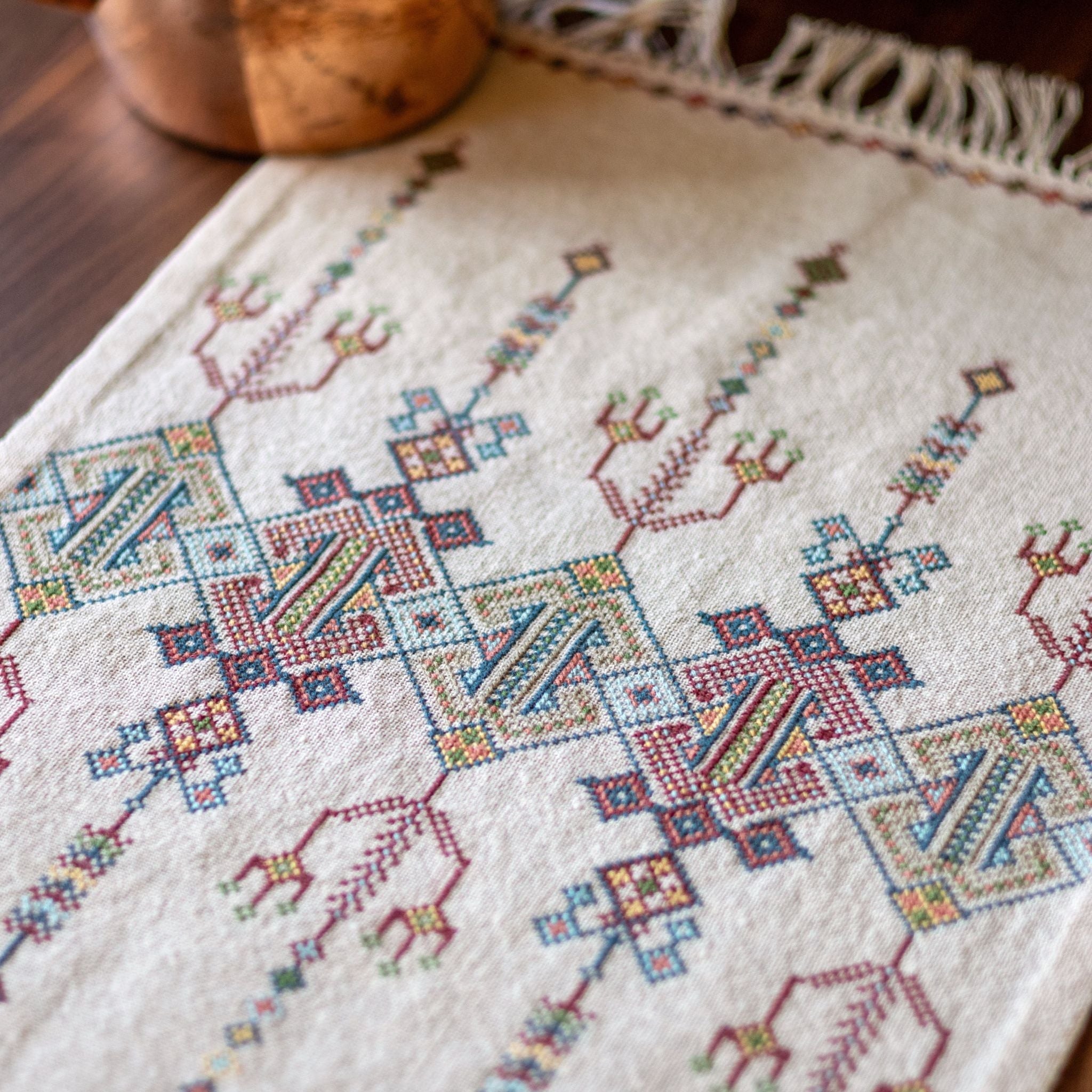 Kolimbari Diamonds cross stitch folk embroidery kit – Avlea Folk Embroidery